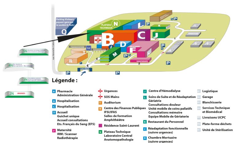 Venir à l'hôpital - Centre Hospitalier de Saint-Quentin